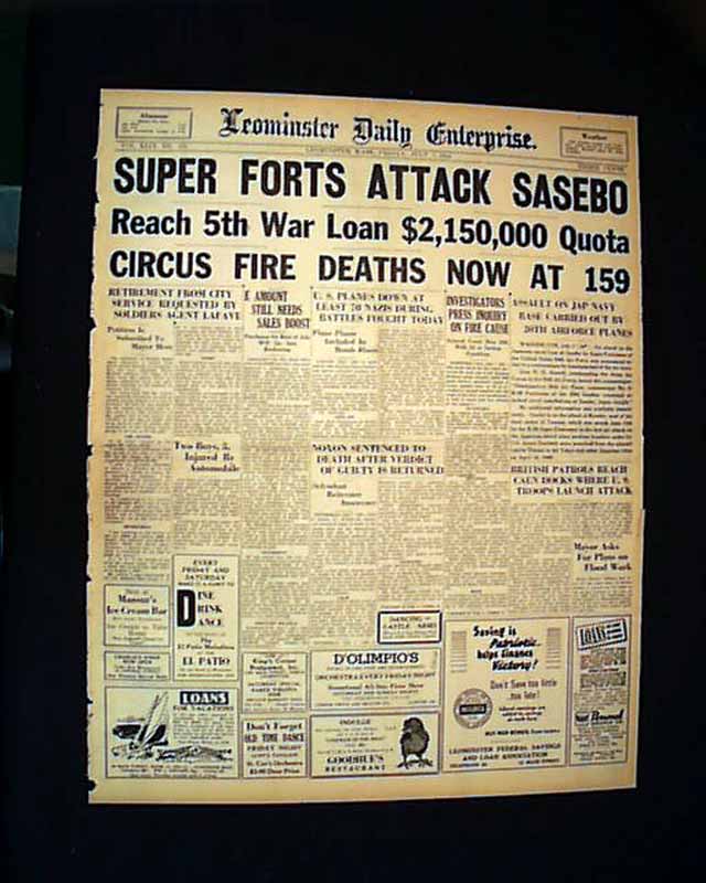 Hartford, Connecticut Circus Fire... - RareNewspapers.com