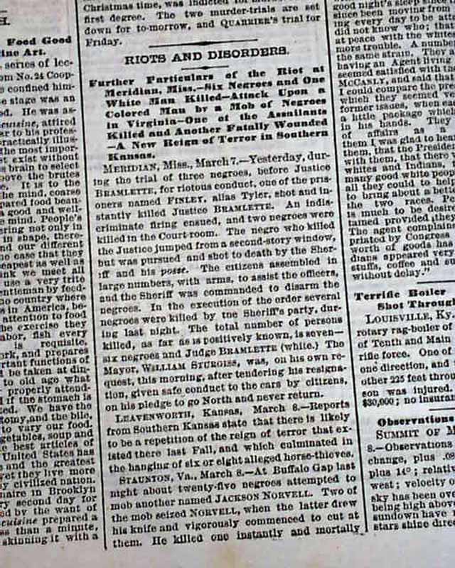 Meridian race riot of 1871.... - RareNewspapers.com