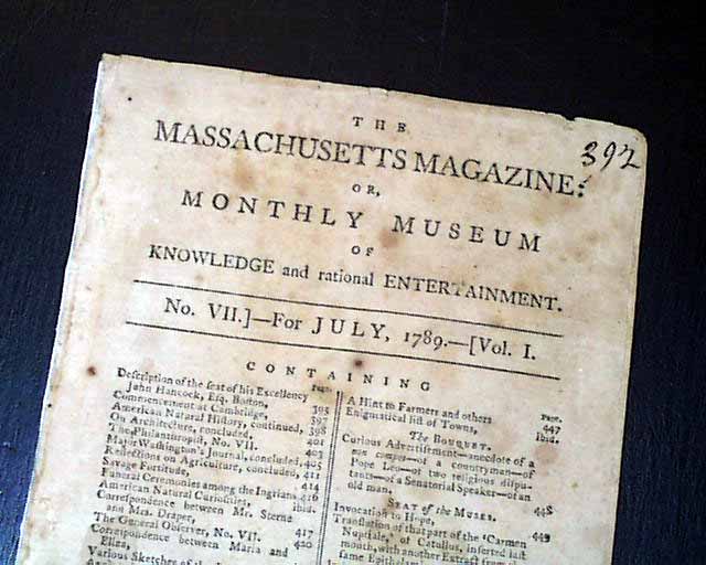 George Washington's journal... Pay for the President ...