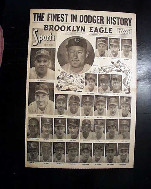 Terrific 1953 Brooklyn Dodgers team photos.... - RareNewspapers.com