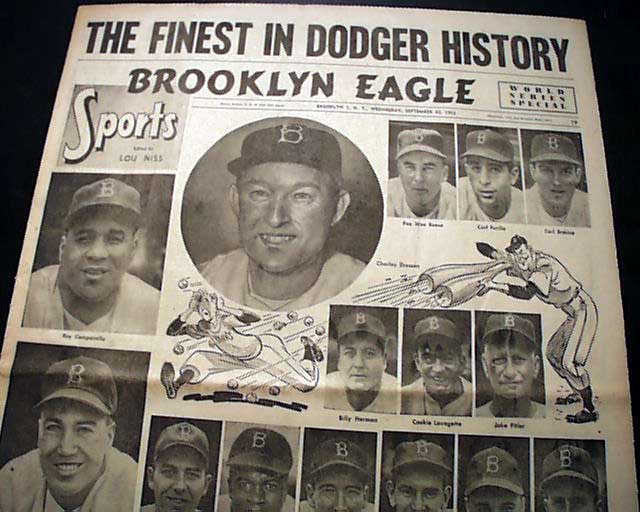 Terrific 1953 Brooklyn Dodgers team photos.... - RareNewspapers.com