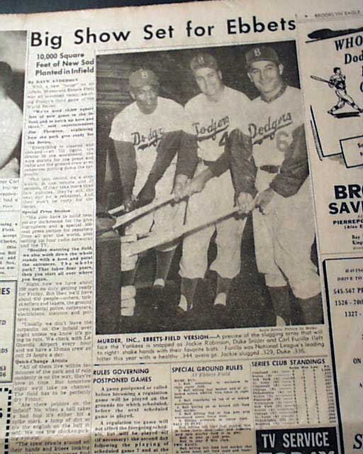 Terrific 1953 Brooklyn Dodgers team photos.... - RareNewspapers.com