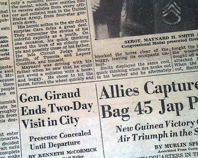 Maynard H. Smith... Medal of Honor.... - RareNewspapers.com