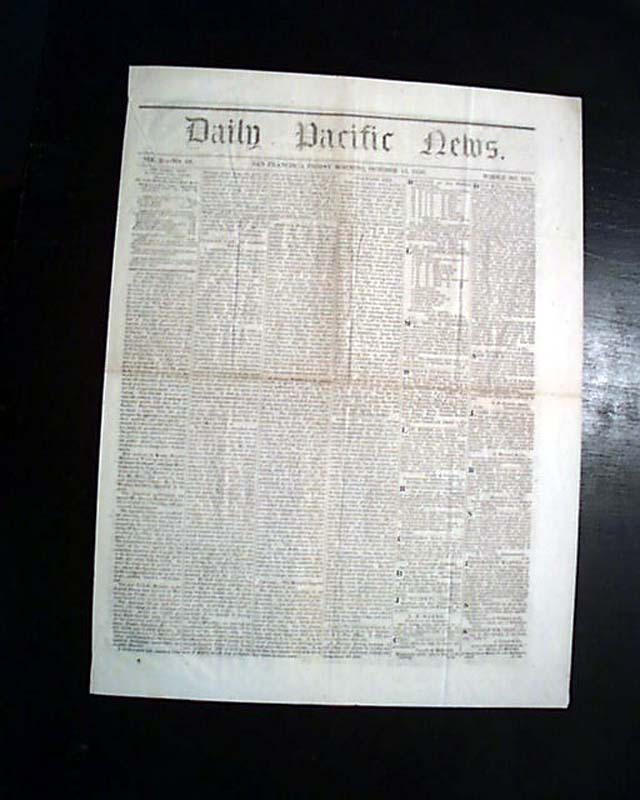 Just the 4th newspaper published in California, with Gold Rush content ...