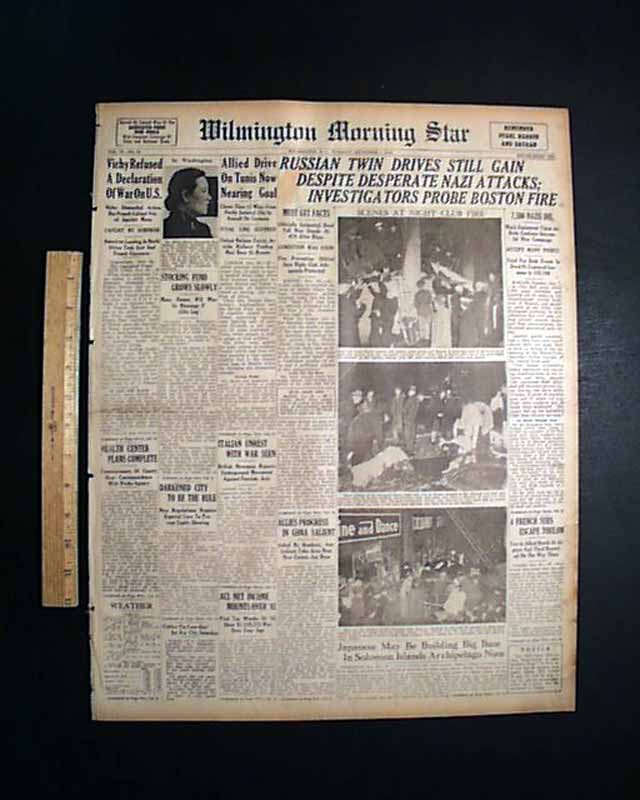 Coconut Grove club fire in 1942.... - RareNewspapers.com