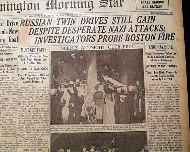 Coconut Grove club fire in 1942.... - RareNewspapers.com