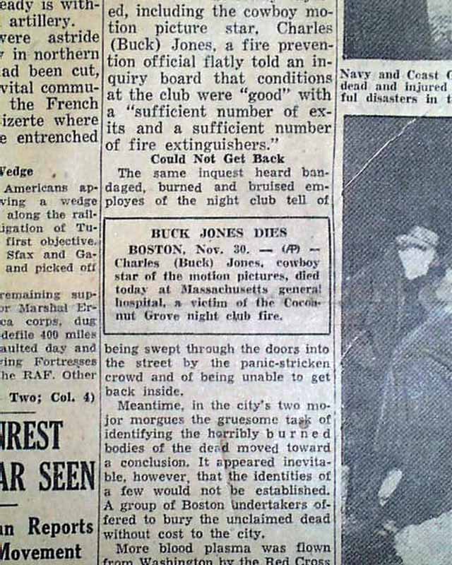 Coconut Grove club fire in 1942.... - RareNewspapers.com