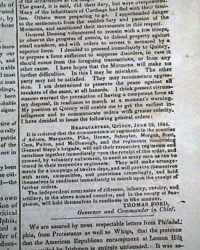 Details on the death of Joseph Smith... - RareNewspapers.com