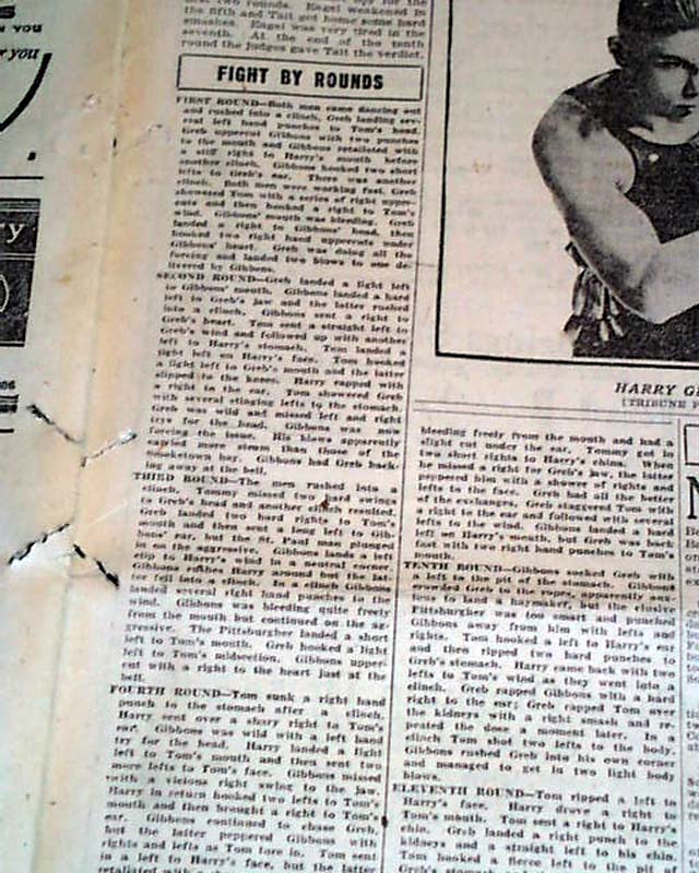 Harry Greb vs. Tommy Gibbons boxing fight.... - RareNewspapers.com