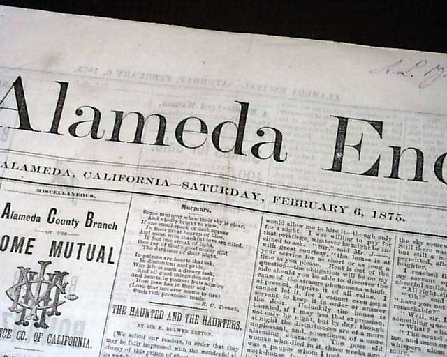 1875 Alameda, California... - RareNewspapers.com