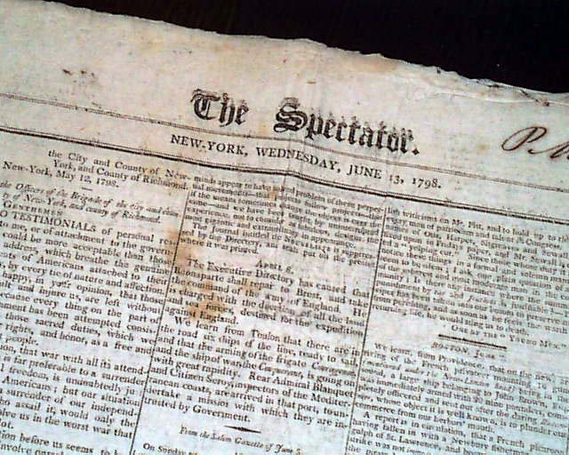 Five documents signed by President John Adams... - RareNewspapers.com