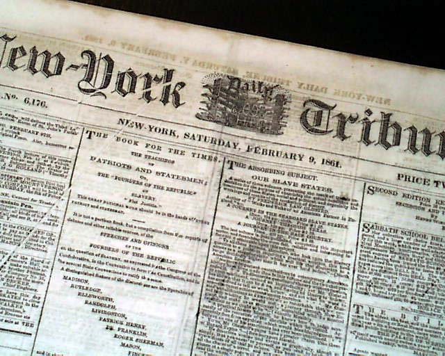 The Pony Express... the pro-slavery rebellion... - RareNewspapers.com