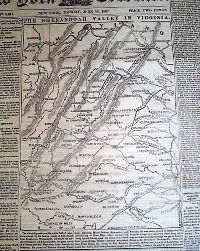1862 Port Republic VA Civil War..... - RareNewspapers.com