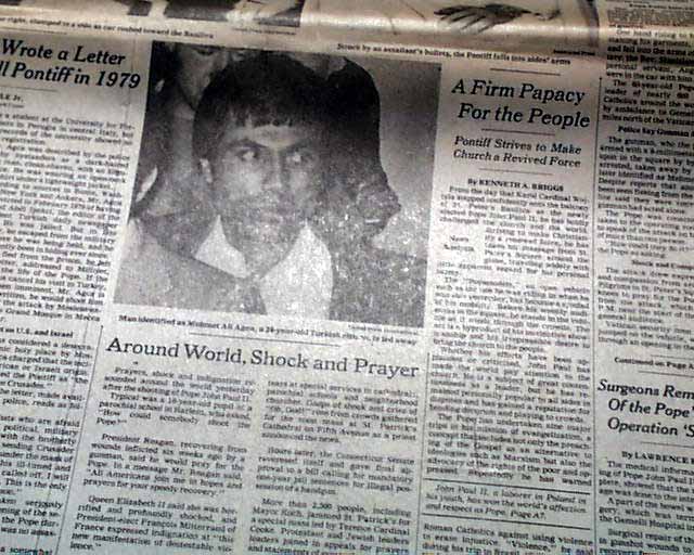 Pope John Paul II assassination attempt... - RareNewspapers.com