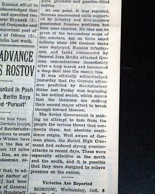 Operation Barbarossa... German invasion of Russia... Moscow ...