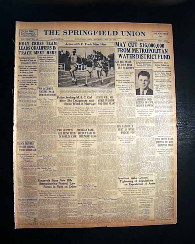 1934 John Dillinger gang... Flint, Michigan robbery... - RareNewspapers.com