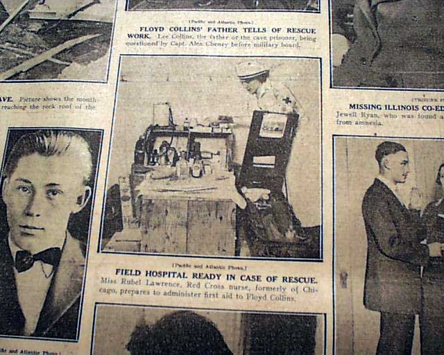 Floyd Collins trapped in Mammoth Cave.... - RareNewspapers.com