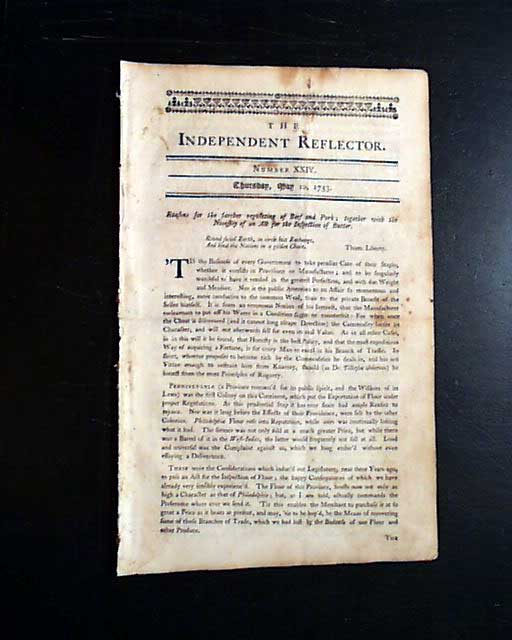 Very early, short-lived, colonial newspaper... - RareNewspapers.com