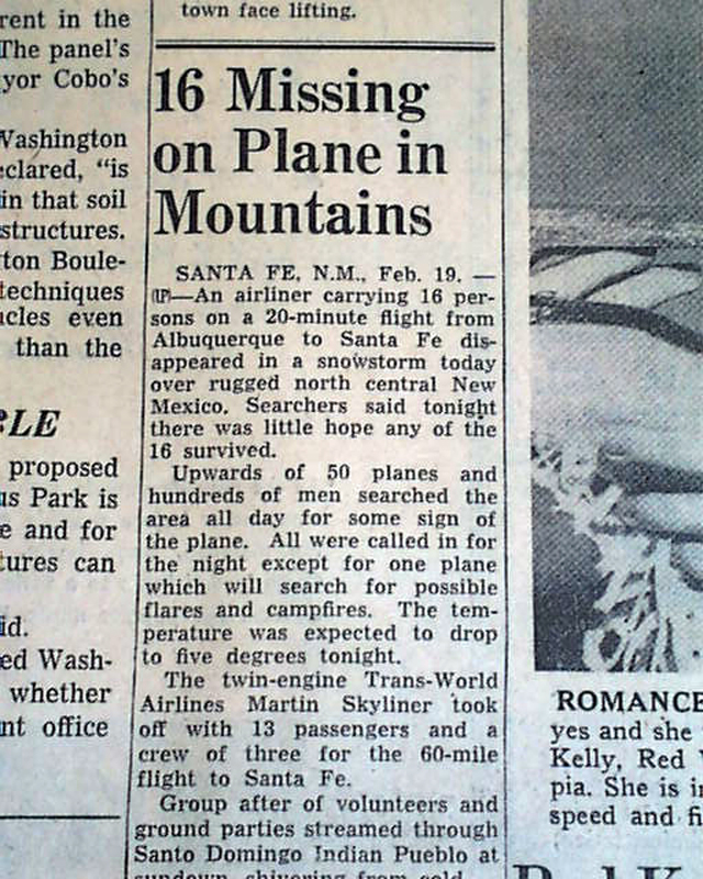 TWA flight 260 airplane crash... - RareNewspapers.com