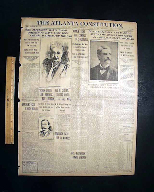 Death of Samuel Porter Jones... - RareNewspapers.com