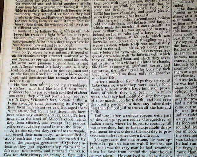 Much on the French & Indian War... The famous case of Robert Eastburn's ...