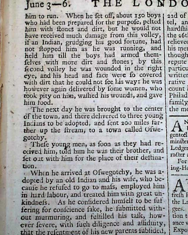 Much on the French & Indian War... The famous case of Robert Eastburn's ...