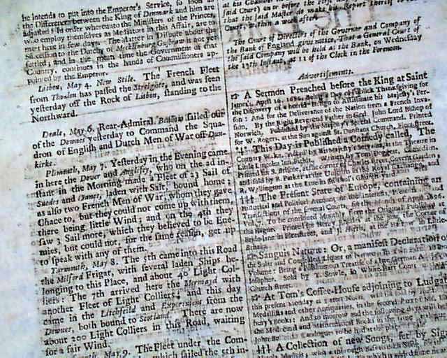 World's Oldest NEWSPAPER... 1696 Gazette 321 Years Old ...