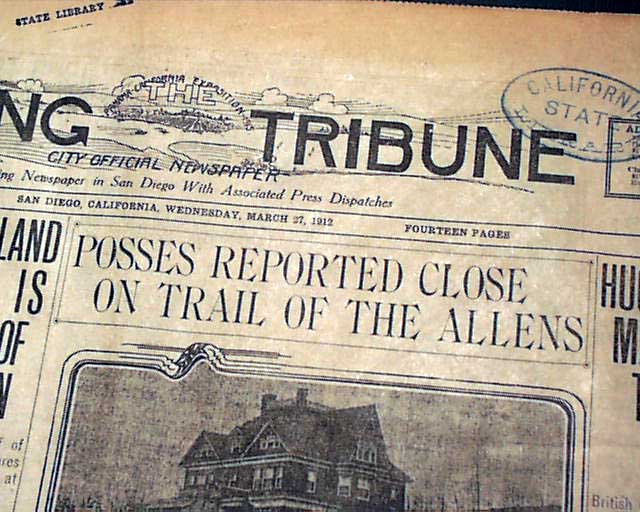 1912 Floyd Allen gang... Hillsville, Virginia... - RareNewspapers.com