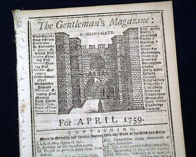 Death of composer George F. Handel... George Washington in the French ...