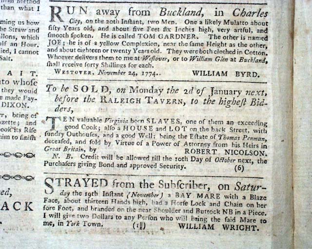 The Yorktown Tea Party, reported in a Virginia newspaper ...