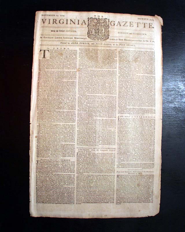 The Yorktown Tea Party, reported in a Virginia newspaper ...