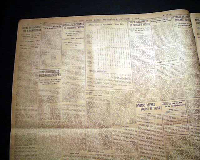 Cleveland Indians win World Series in 1920... - RareNewspapers.com