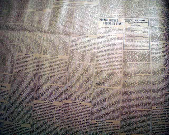 Cleveland Indians win World Series in 1920... - RareNewspapers.com