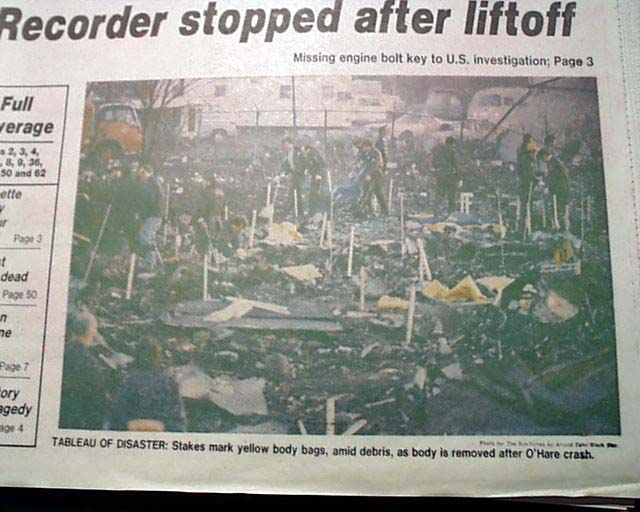 1979 Flight 191 O'Hare airplane disaster.... - RareNewspapers.com