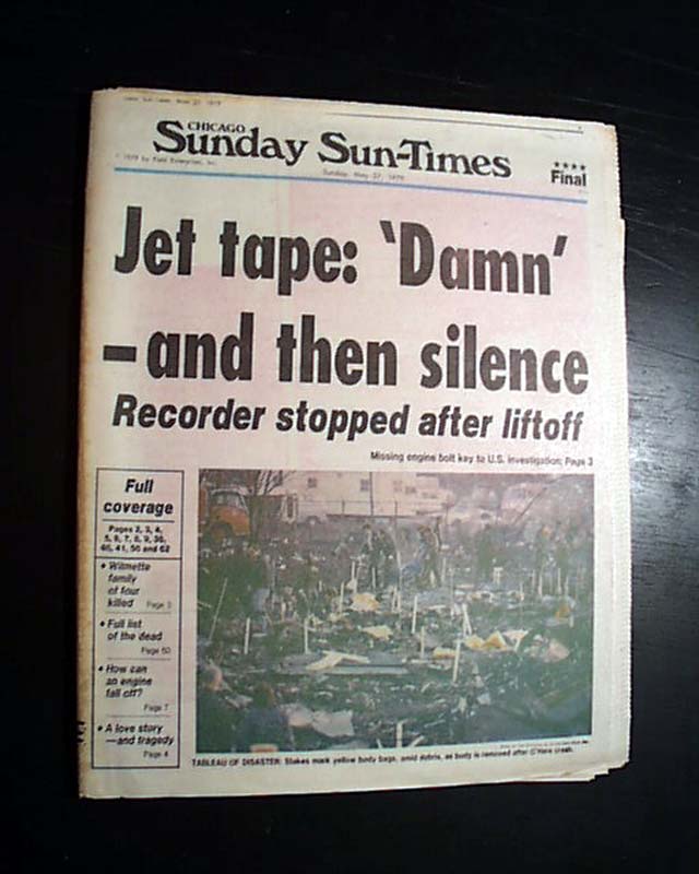 1979 Flight 191 O'Hare airplane disaster.... - RareNewspapers.com