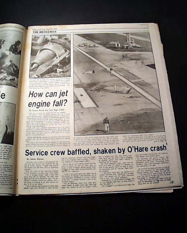 1979 Flight 191 O'Hare airplane disaster.... - RareNewspapers.com