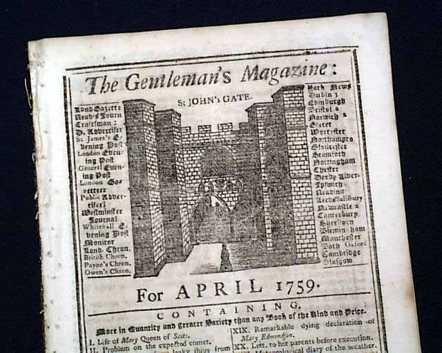 Death of composer George F. Handel... George Washington in the French ...