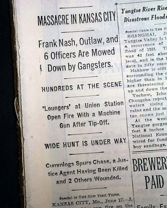 Kansas City massacre... Pretty Boy Floyd... - RareNewspapers.com