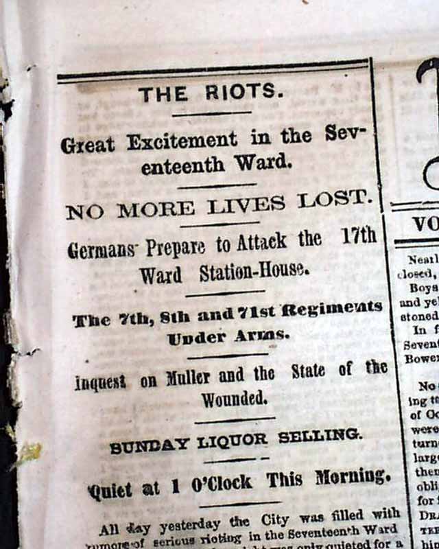 Dead Rabbits Riot... - RareNewspapers.com