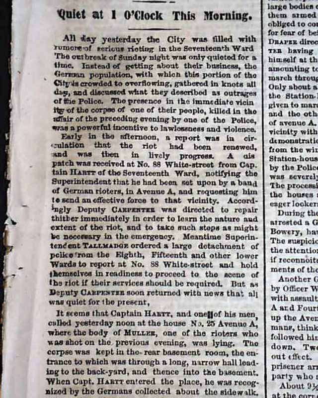 Dead Rabbits Riot... - RareNewspapers.com