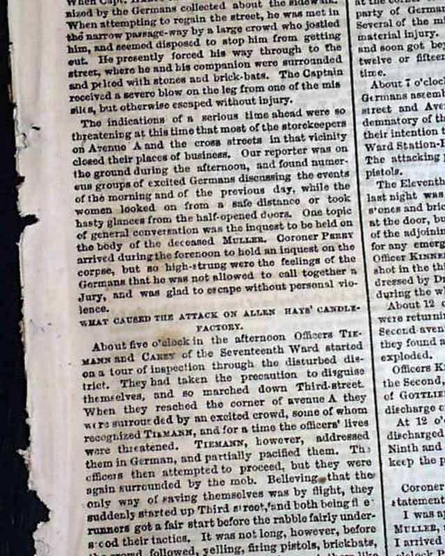 Dead Rabbits Riot... - RareNewspapers.com