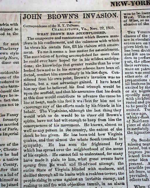Much on the John Brown raid at Harper's Ferry... - RareNewspapers.com