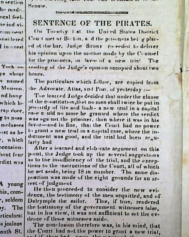 Pirates are sentenced to be hanged... - RareNewspapers.com