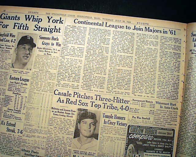 Continental League of baseball announced... - RareNewspapers.com