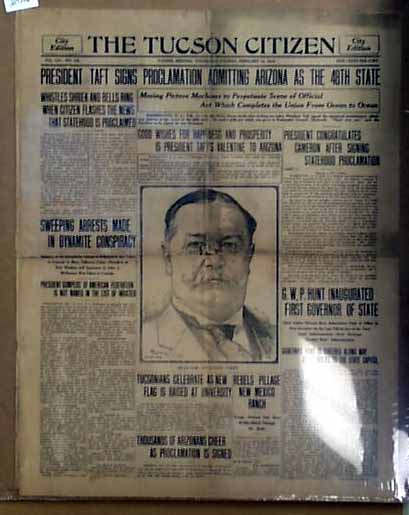 Arizona Statehood in Arizon Paper... - RareNewspapers.com