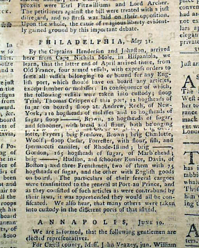 Colonial newspaper printed by a woman... - RareNewspapers.com