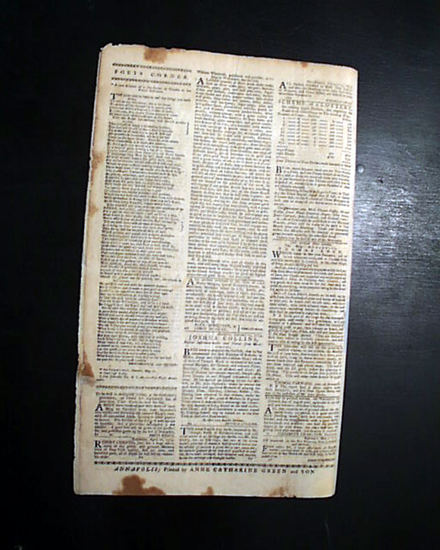 Colonial newspaper printed by a woman... - RareNewspapers.com