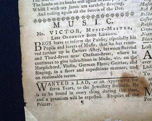 Historic letter of America's first Congressional chaplain to Washington ...