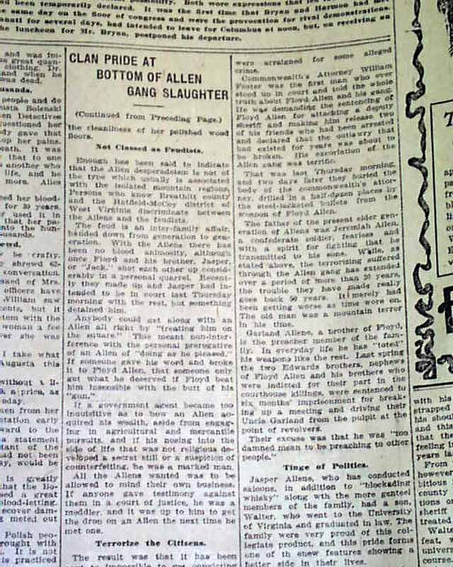 Floyd Allen... Hillsville, Virginia shootout.... - RareNewspapers.com
