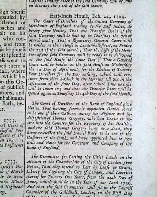 World's Oldest NEWSPAPER 1733 Gazette 270 YEARS OLD... - RareNewspapers.com